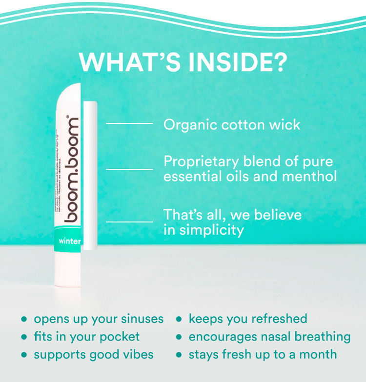 All-Natural Nasal Inhaler Sticks | BoomBoom Naturals